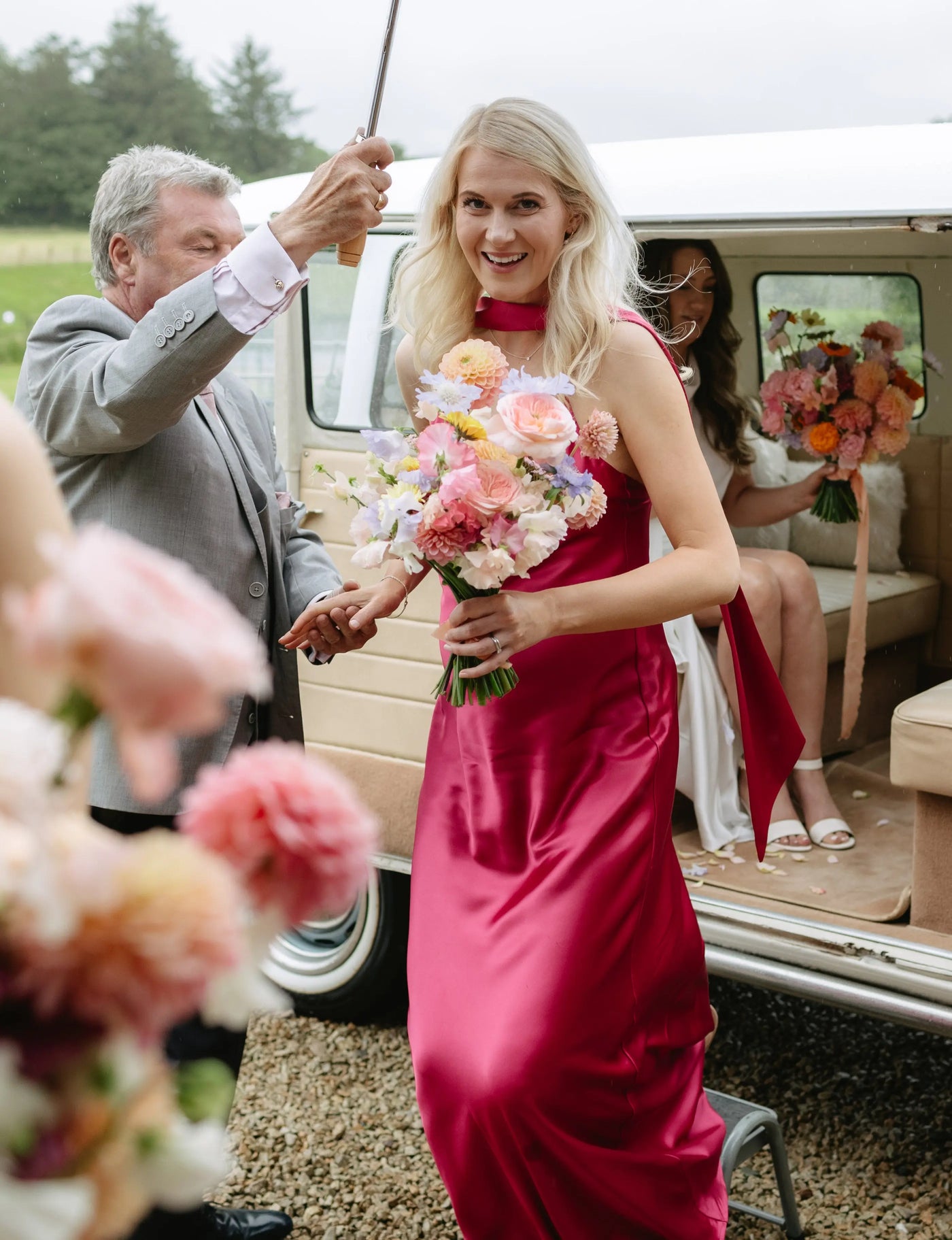 Hot Pink Satin Swatch | Rewritten London